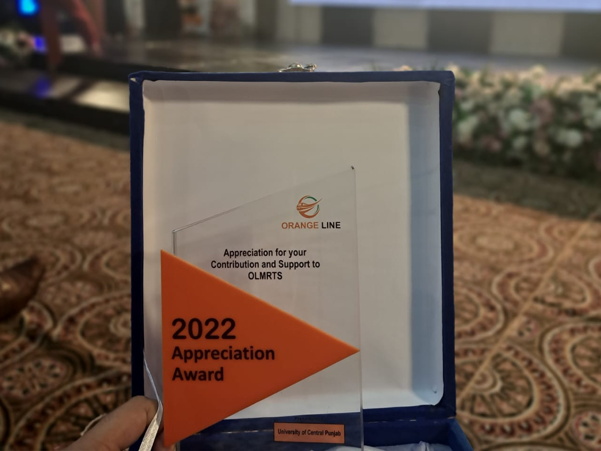 Appreciation Award – Orange Line Metro Rail Transit System (OLMRTS ...