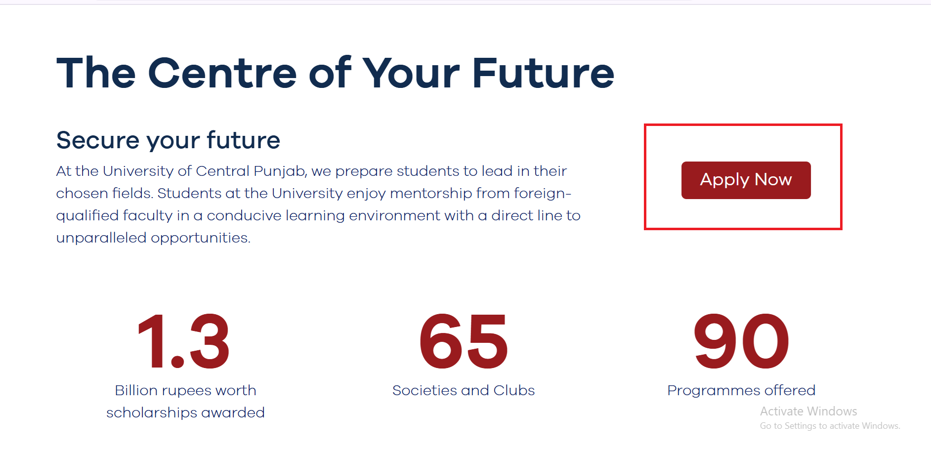UCP Fee Structure Per Semester & Scholarships - University of Central ...